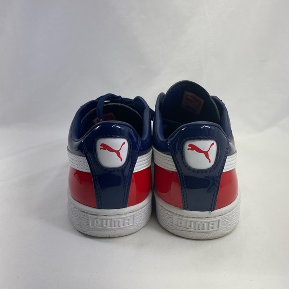 Puma | Shoes | Puma Red White And Blue Leather | Poshmark